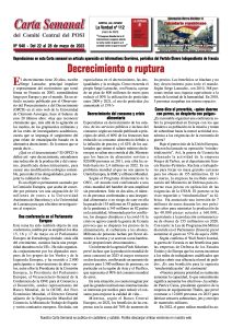 Decrecimiento o ruptura | Carta Semanal